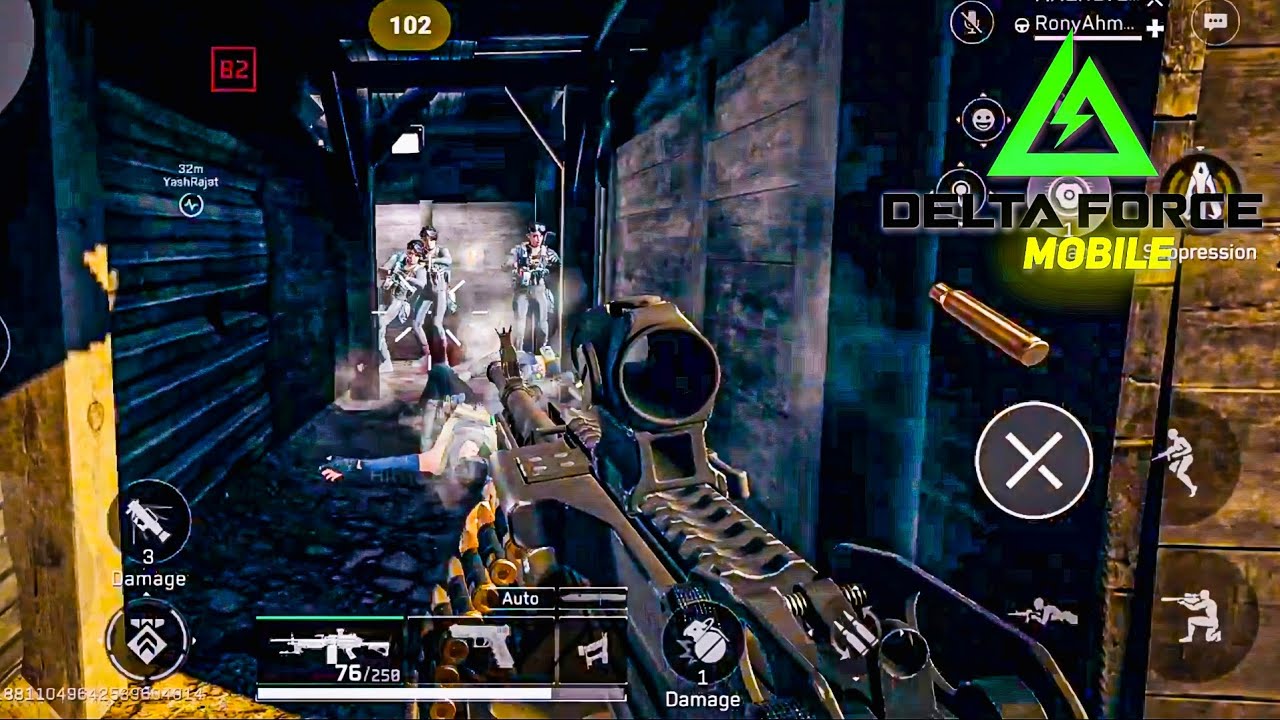 Delta Force Mobile Trench Lines Map Max Graphics 120 FPS Gameplay - YouTube