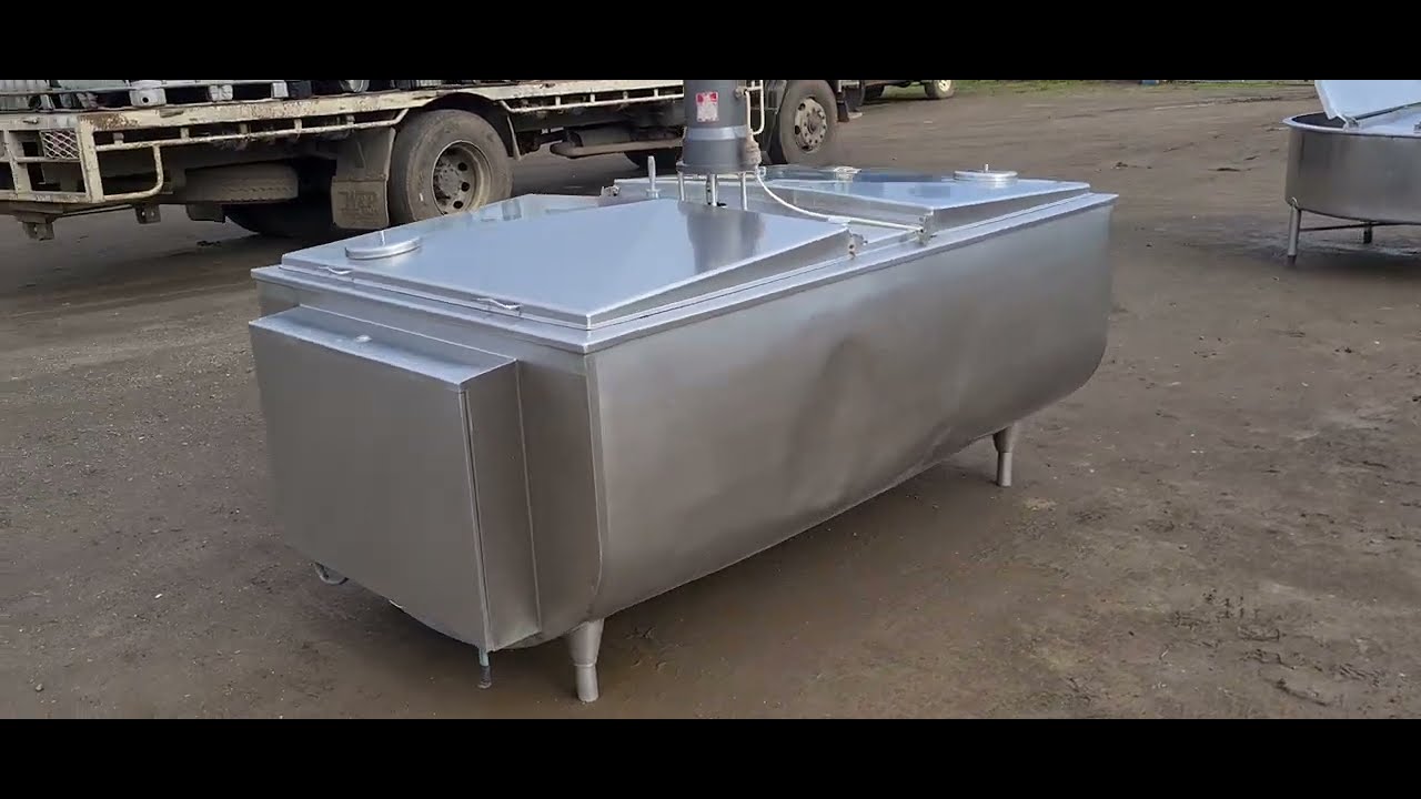 VAT 646 STAINLESS STEEL TANK, MILK VAT 1570lt - YouTube