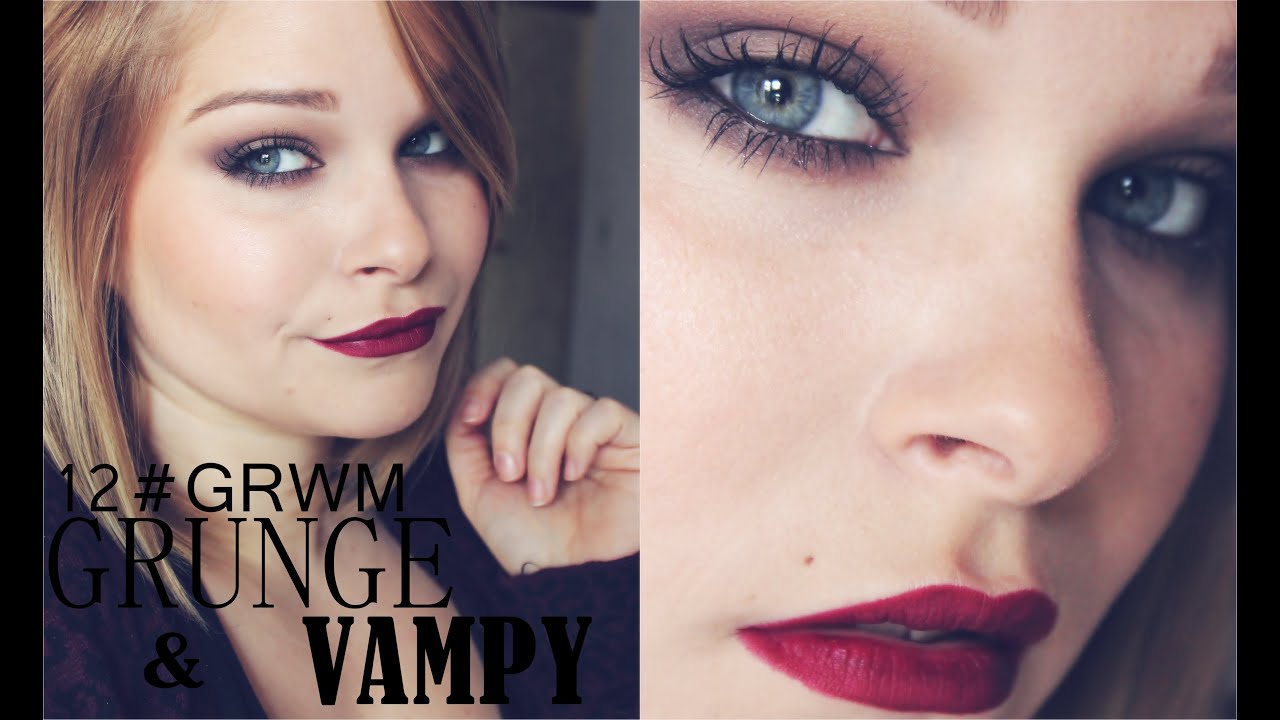 MAKEUP#14 | GRUNGE, VAMPY MAKEUP LOOK - YouTube