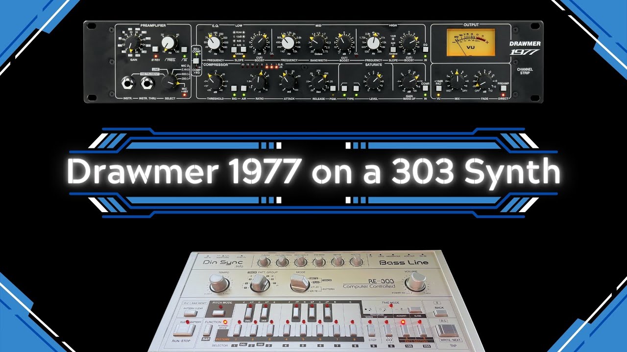 Drawmer 1977 Channel Strip on a 303 Synth - YouTube
