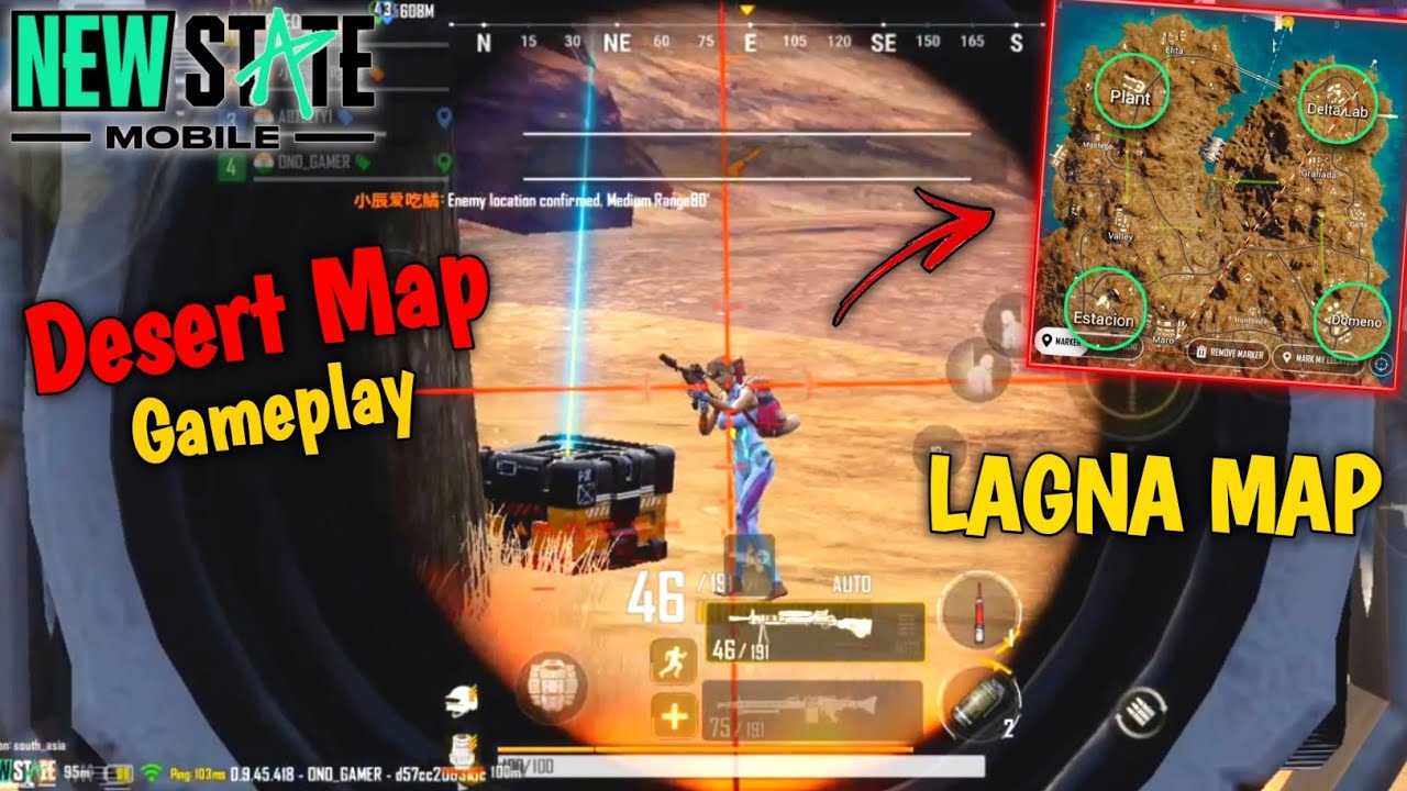 Wow!!!😱 LAGNA MAP (Max Graphic Settings) Gameplay 🔥 || PUBG: NEW STATE ...