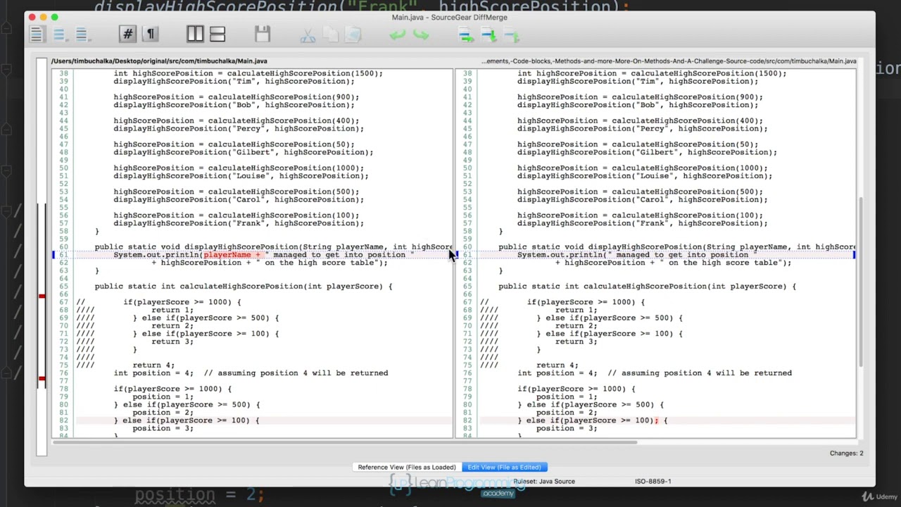 D 11 Using Diffmerge Youtube 7225