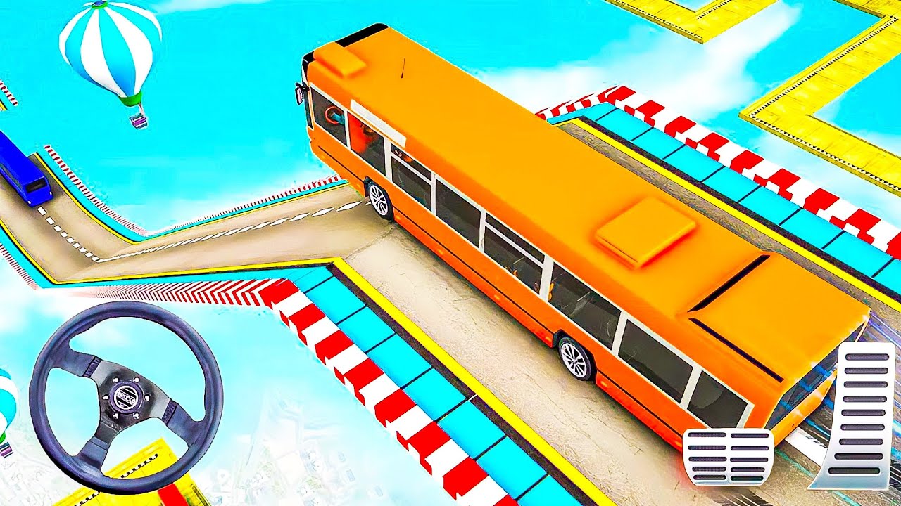 Bus Stunt Racing 3D Simulator - Impossible Bus Mega Ramp Driving ...