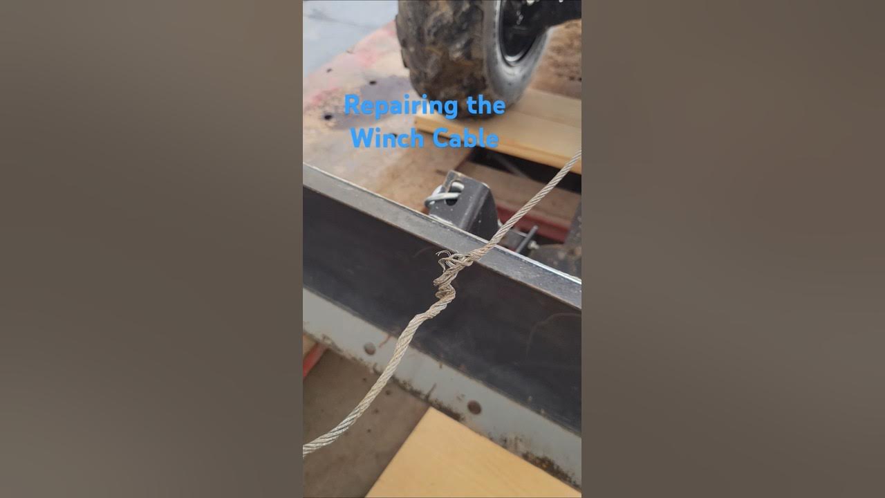 How to Repair a Broken Winch Cable on a Atv - YouTube