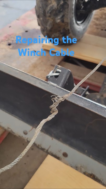 How to Repair a Broken Winch Cable on a Atv - YouTube
