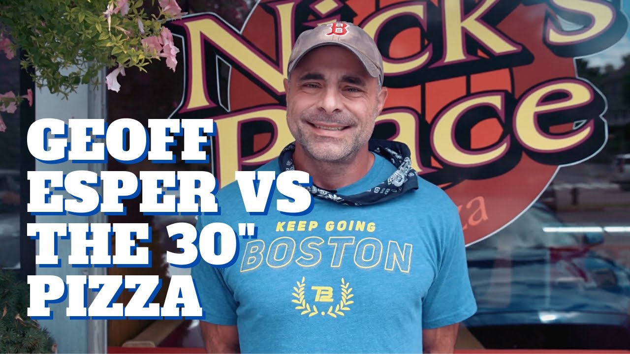 Geoff Esper vs 30" Pizza Challenge | Nicks Place in Lexington, MA - YouTube