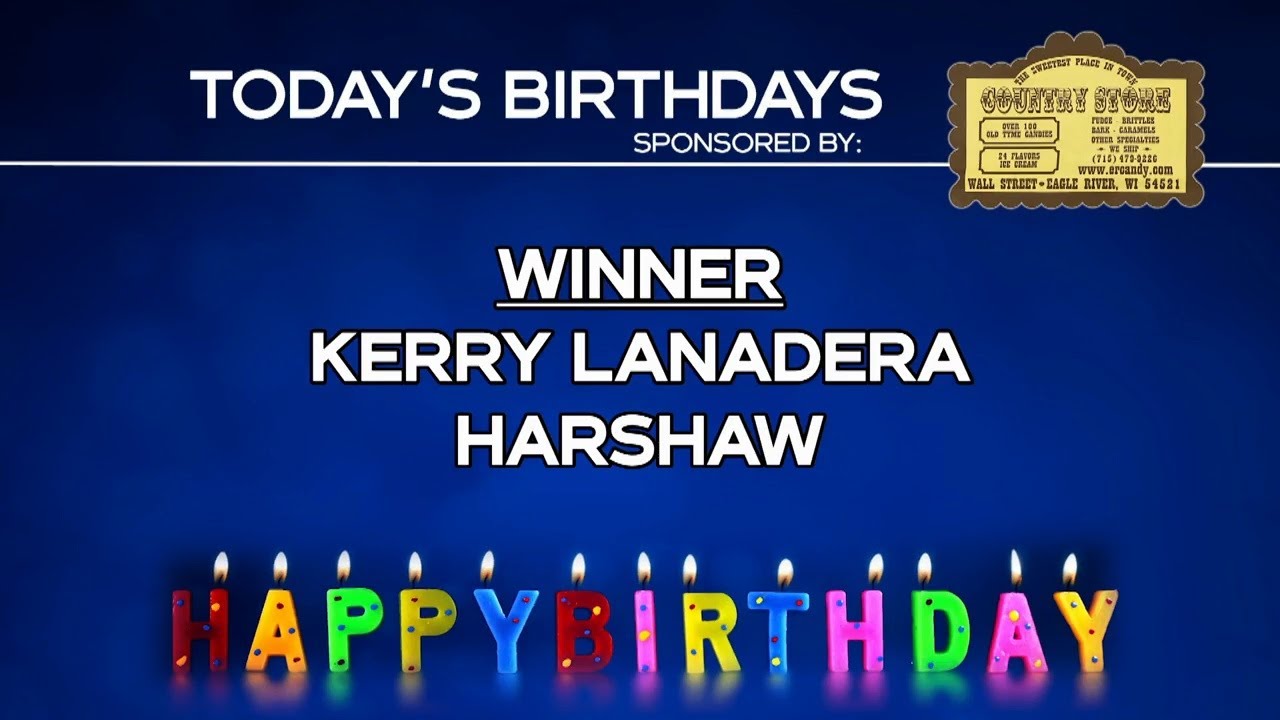 Birthday Club Winner 1-30-25 - YouTube
