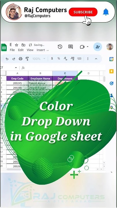 Color Drop Down in Google sheet | Raj Computers | Raj sir #shorts #exceltricks #rajsir #excel ...
