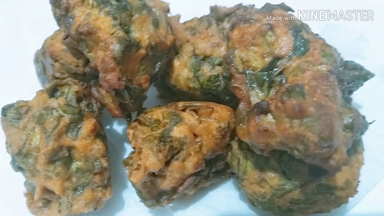 Palak pakora recipe // How to make palak pakoda recipe at home - YouTube