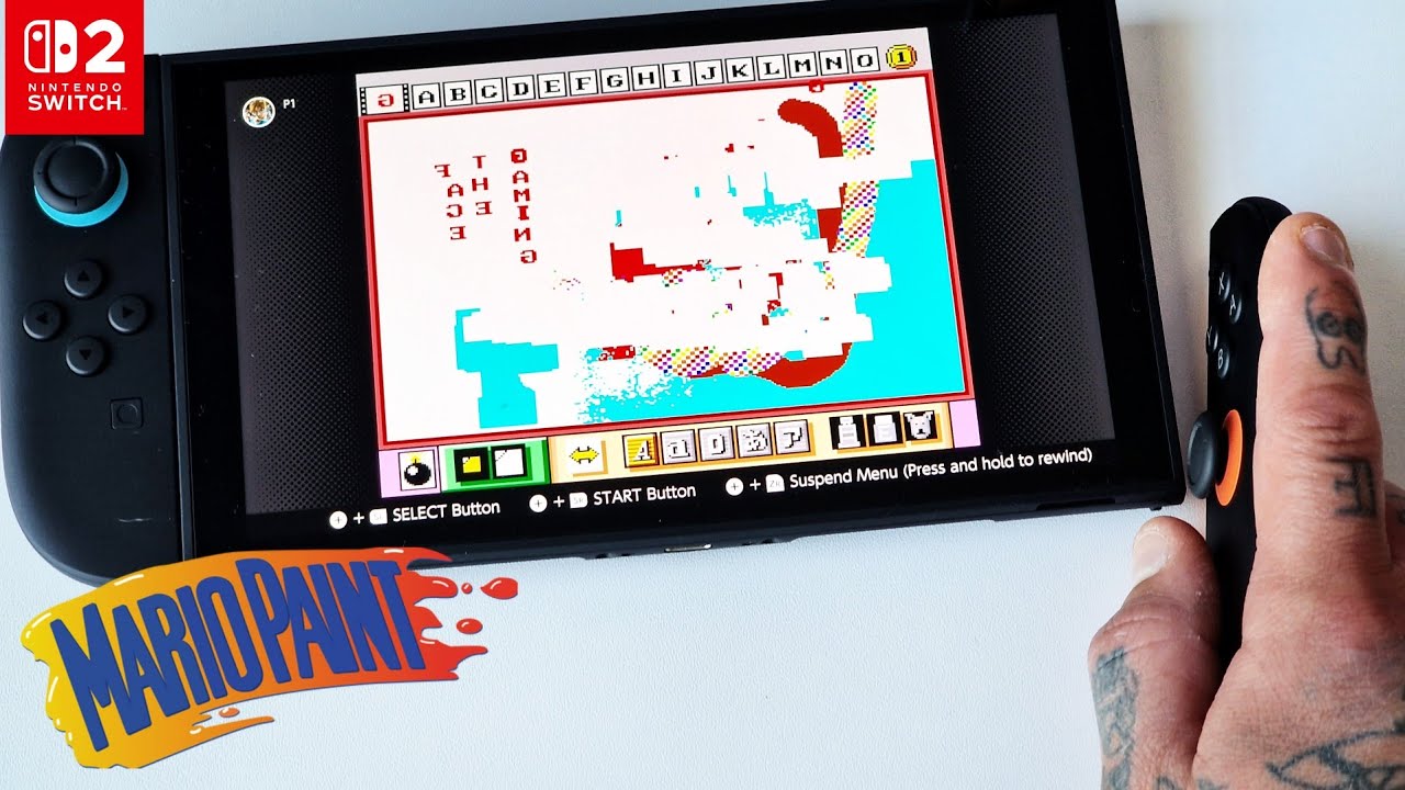 Mario Paint Nintendo Switch 2 Gameplay - YouTube