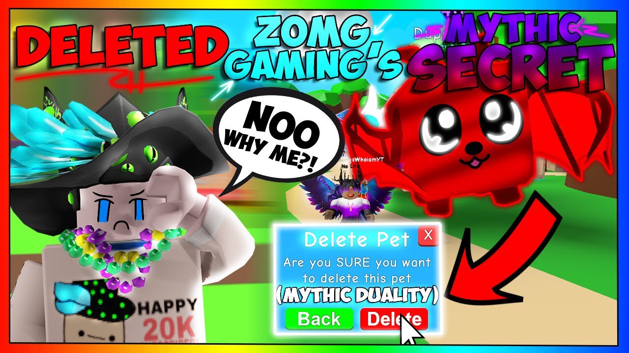 😢OMG I DELETED ZOMG GAMING'S *MYTHIC DUALITY* BY ACCIDENT (HE CRIED ...