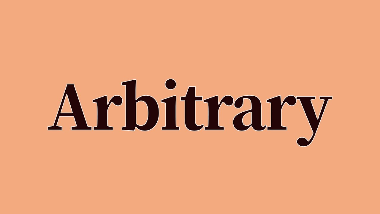 Arbitrary Pronunciation YouTube arbitrary-pronunciation-youtube