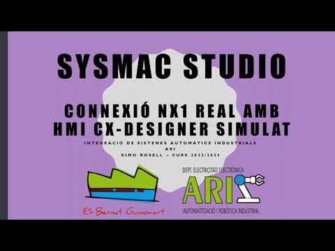 SYSMAC STUDIO. Simulació del HMI amb CX Designer i PLC NX1 real - YouTube