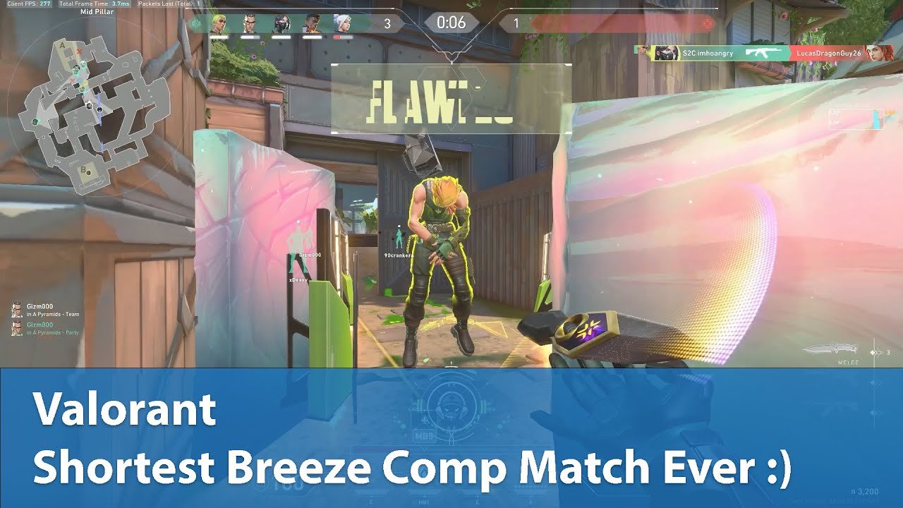 Shortest Breeze Comp Match Ever :) | Competitive 3W-1L | Valorant - YouTube