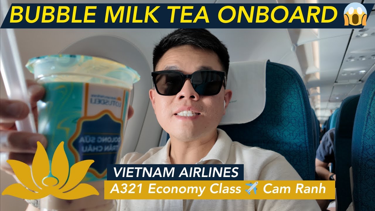 Vietnam Airlines A321 ECONOMY CLASS | Bubble Milk Tea On A Plane 😱 ...