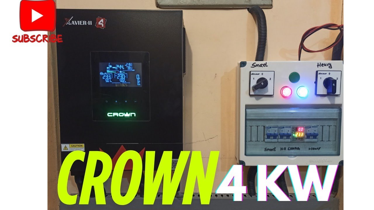 Crown Xavier 2 4kw solar inverter with TX 2500 batteries and longi ...