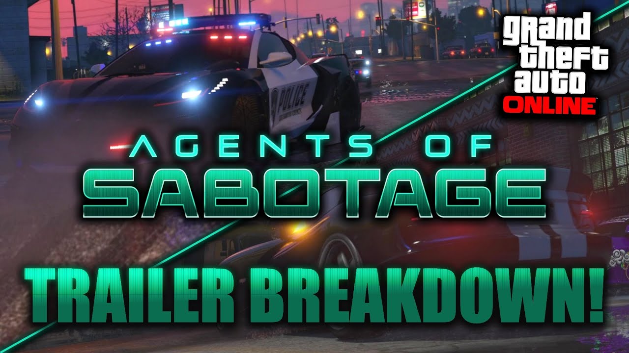 GTA Online AGENTS OF SABOTAGE DLC TRAILER BREAKDOWN! (Police Coquette ...