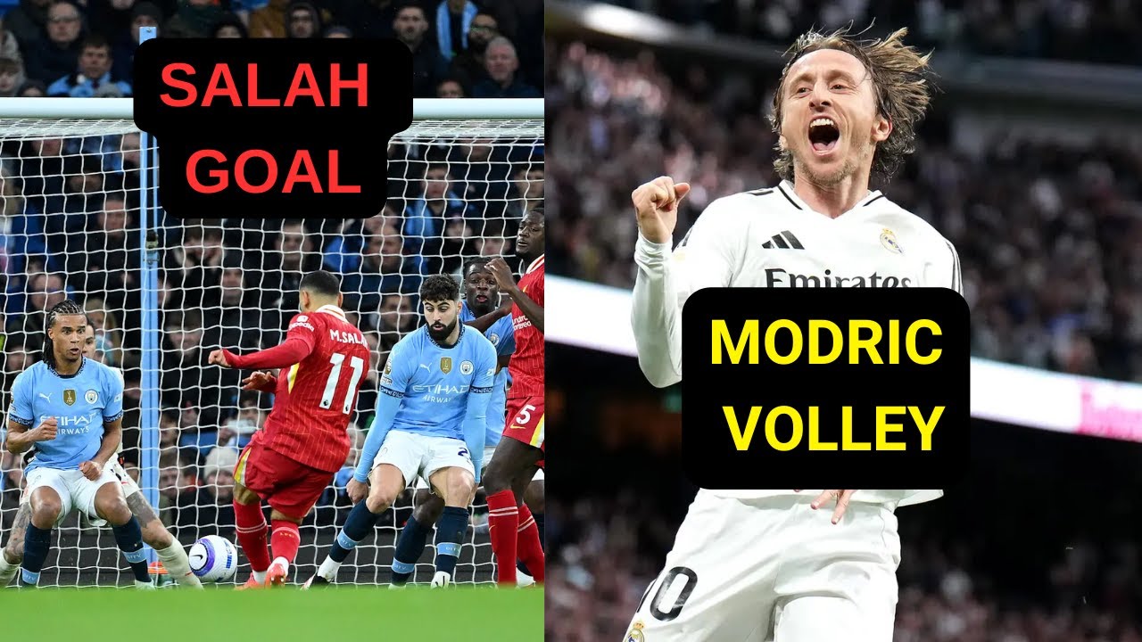 Modric's VOLLEY and Salah beats City again! - YouTube