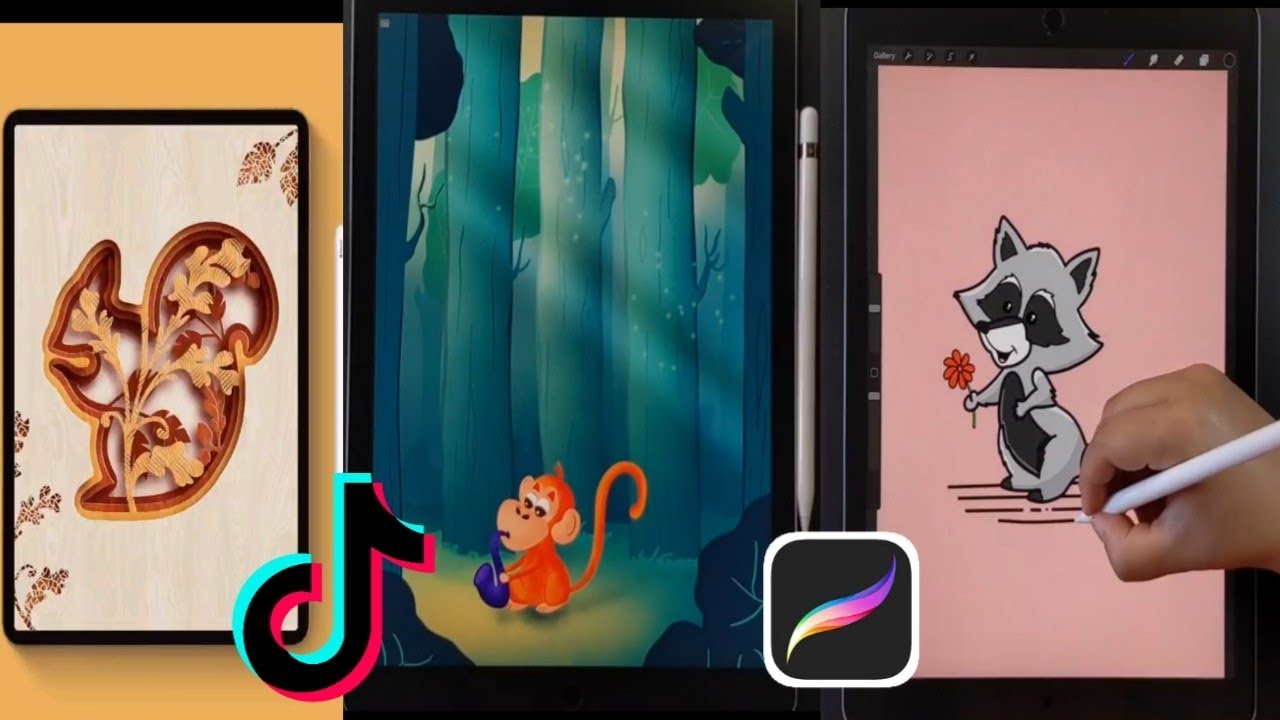 Amazing Procreate tiktok reel video compilation 2021 | best procreate videos in tiktok part 12 ...