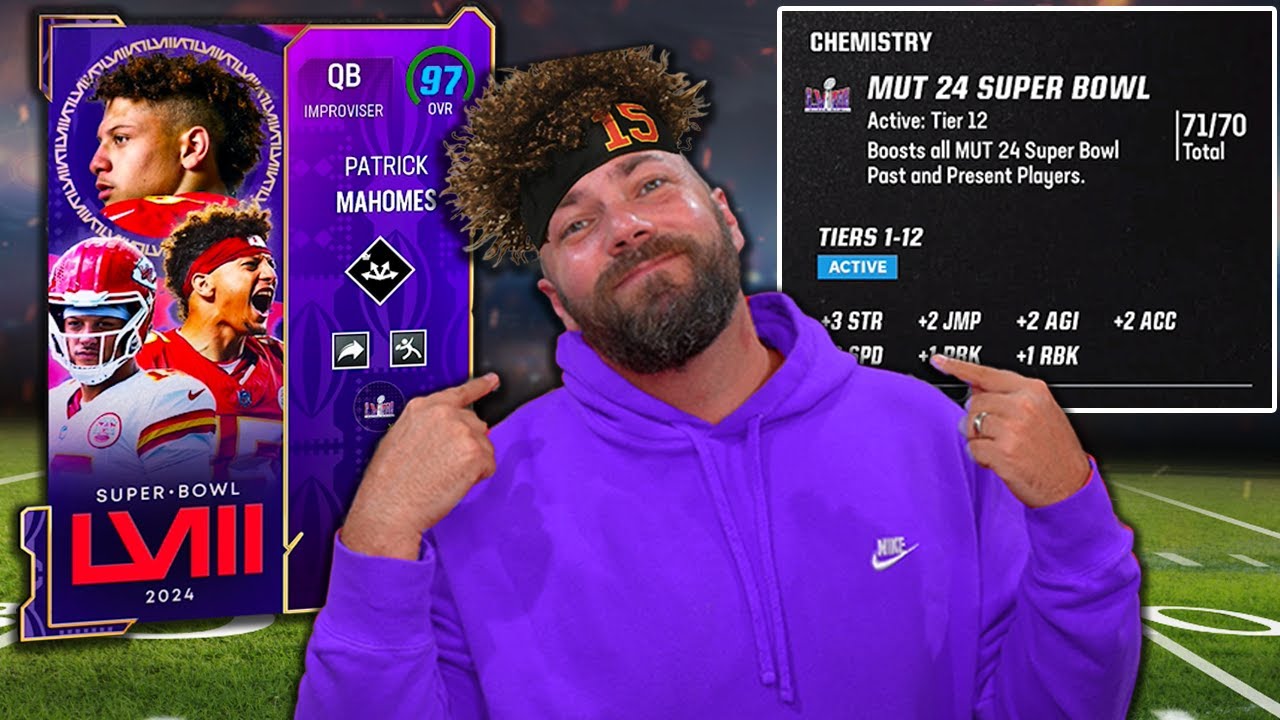 97 Overall Patrick Mahomes Leads The Super Bowl Theme Team! - YouTube