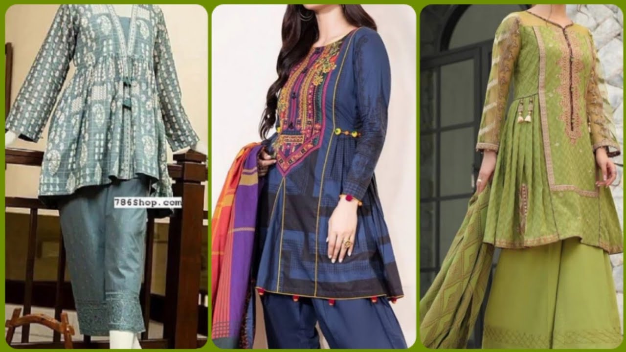 Winter Short Frocks Design for 2023| New Style Trendy Frocks For Girls ...