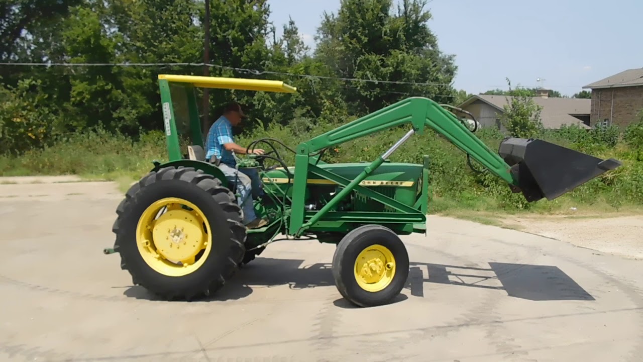 7802 JOHN DEERE 1530 DIESEL FARM TRACTOR W/ LOADER - YouTube