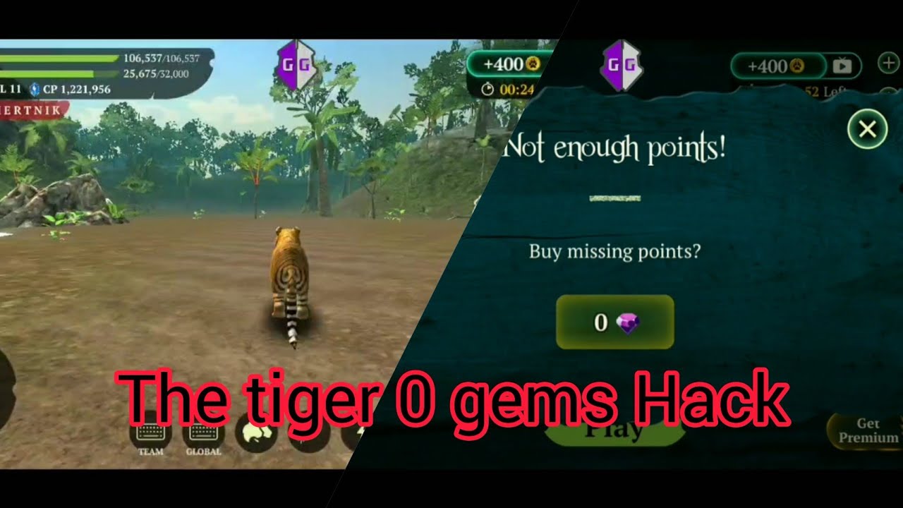 The Tiger.0 gems hack to increase attributes.Max attributes Hack - YouTube