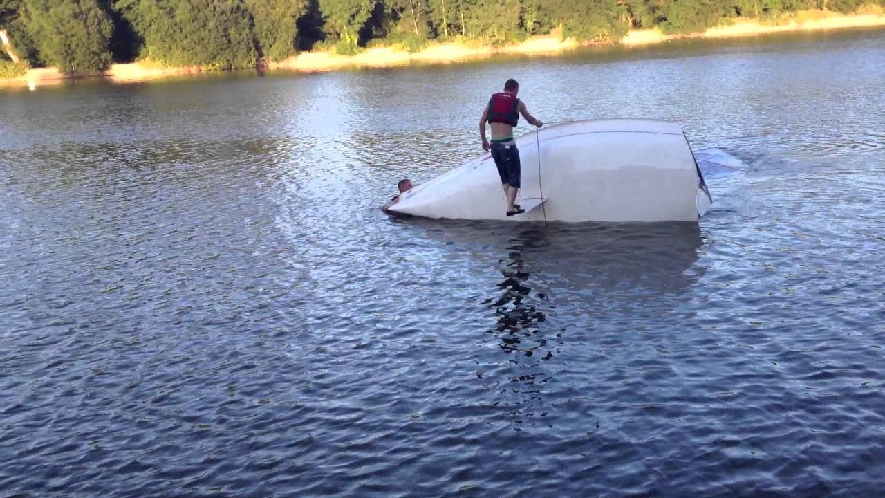 topper buzz how not the right a dinghy - YouTube