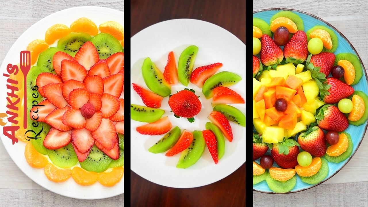 Fruit plate decoration easy ideas // beautiful fruit design ideas on ...