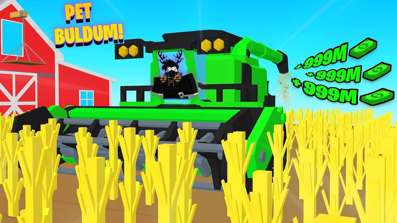 Tarlanın İçinde Efsanevi Pet Buldum | Wheat Farming Simulator | Roblox ...