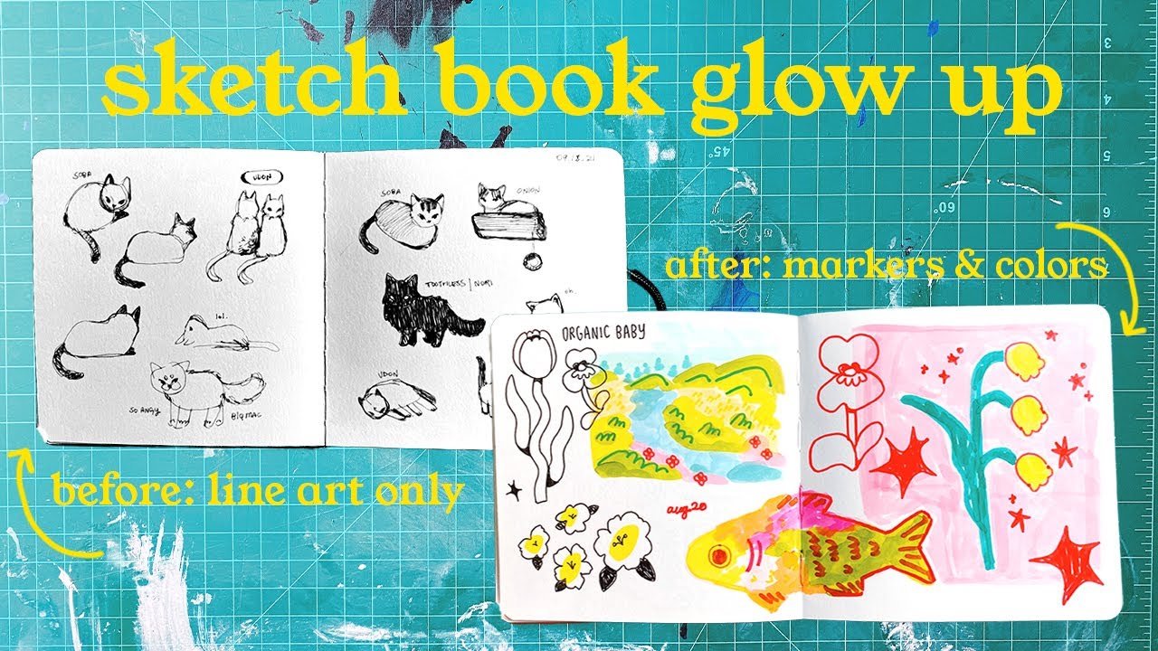How to draw more & improve your art A digital artist's sketch book tour ...