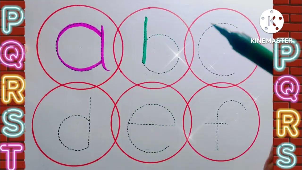 How To Write ABC|ABCD Tracing For Kids|Choti abcd |small abcd|ABCD For ...