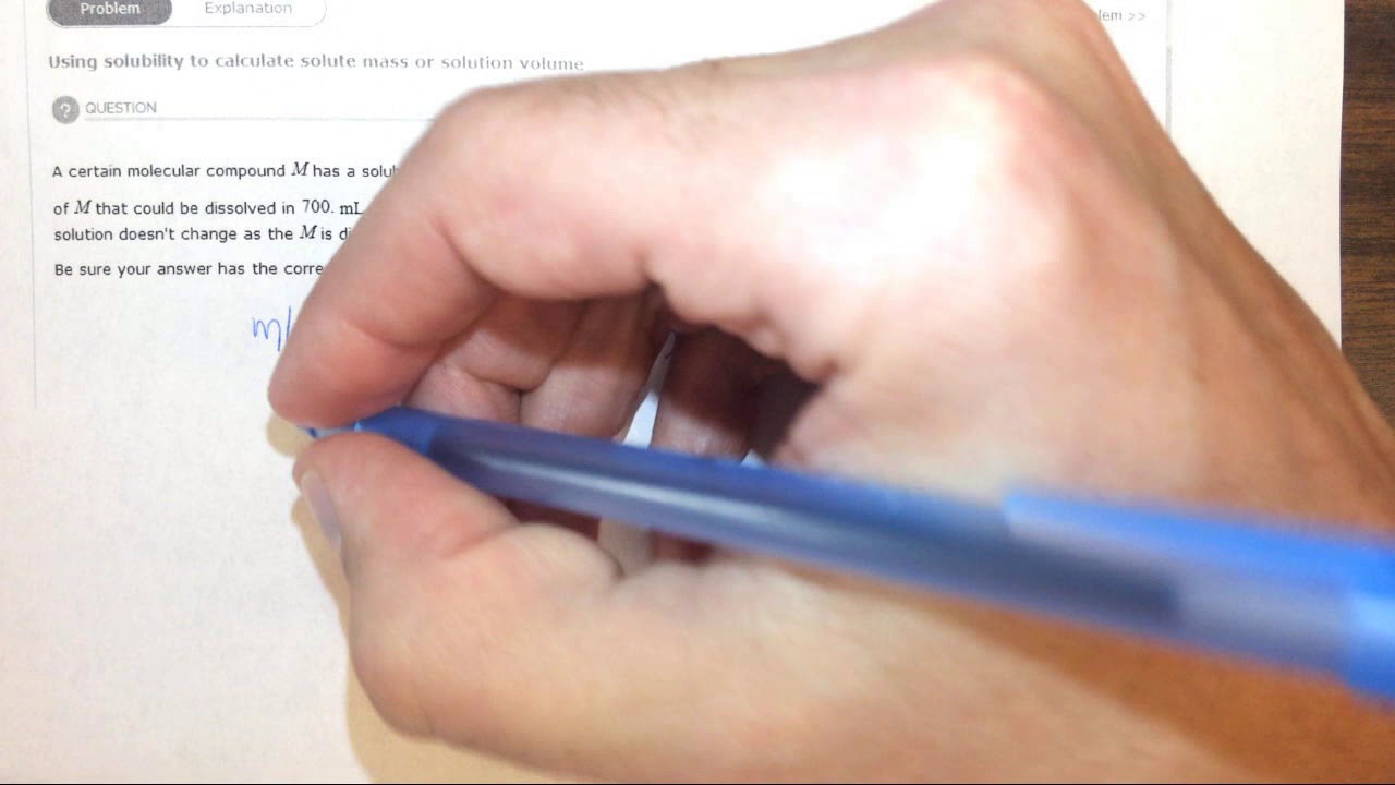 15 5c Using solubility to calculate solute mass or solution volume ...