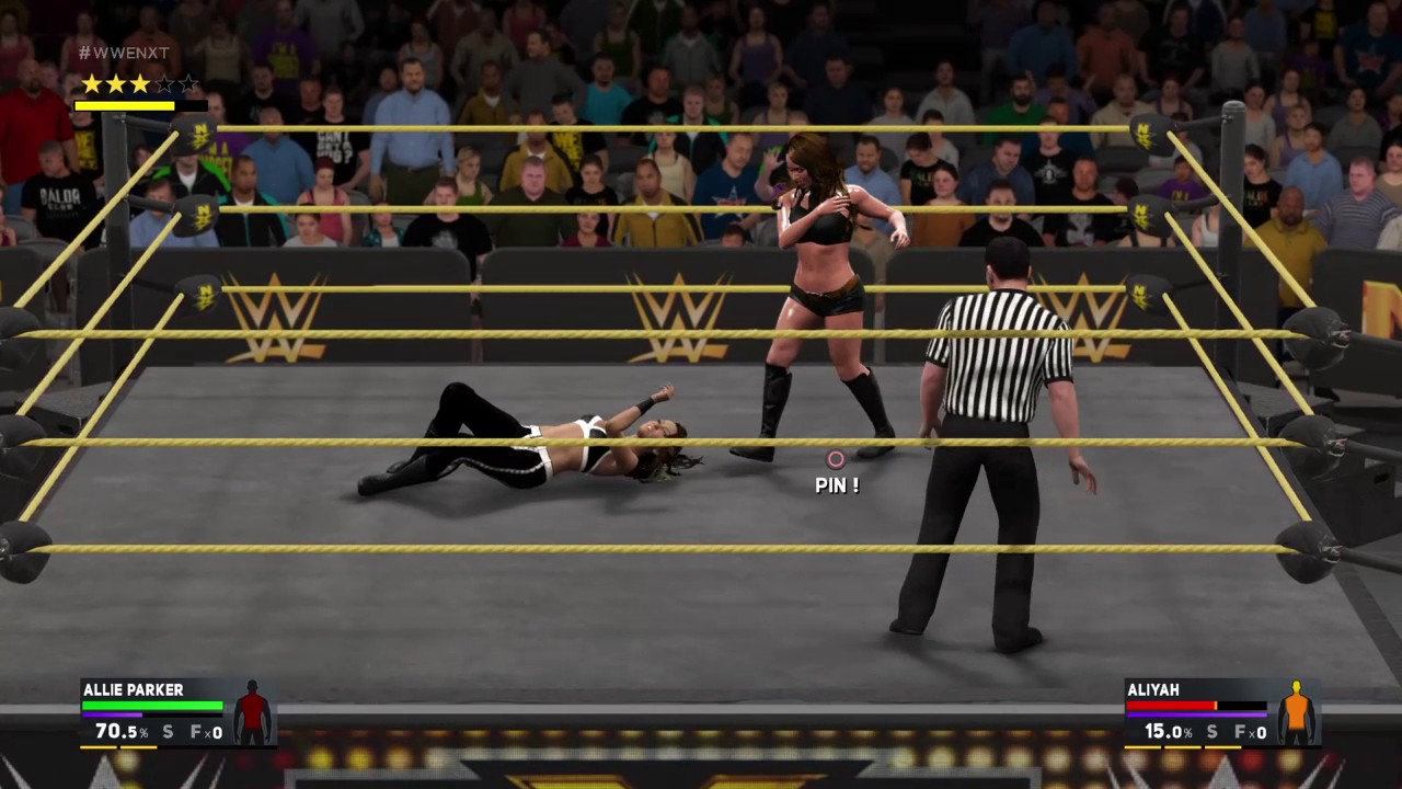 W2K17 NXT Normal Match: Allie Parker VS Aliyah - YouTube