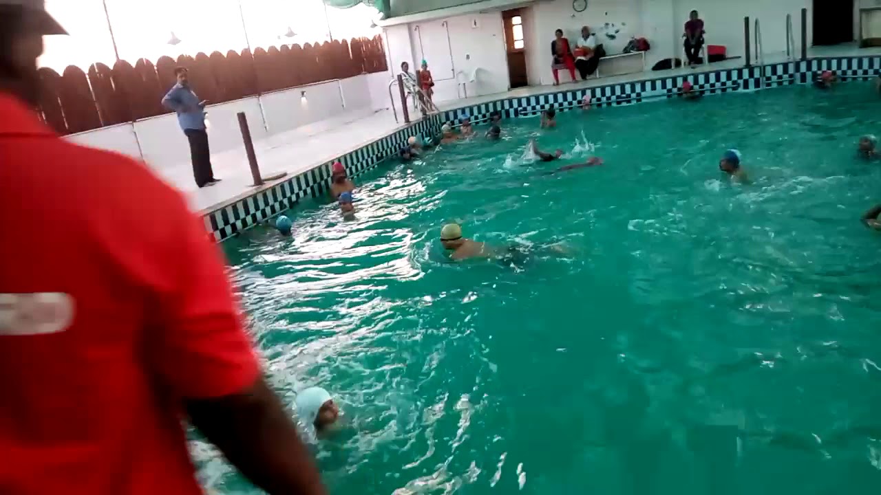 Aarush at sweeming tank - YouTube