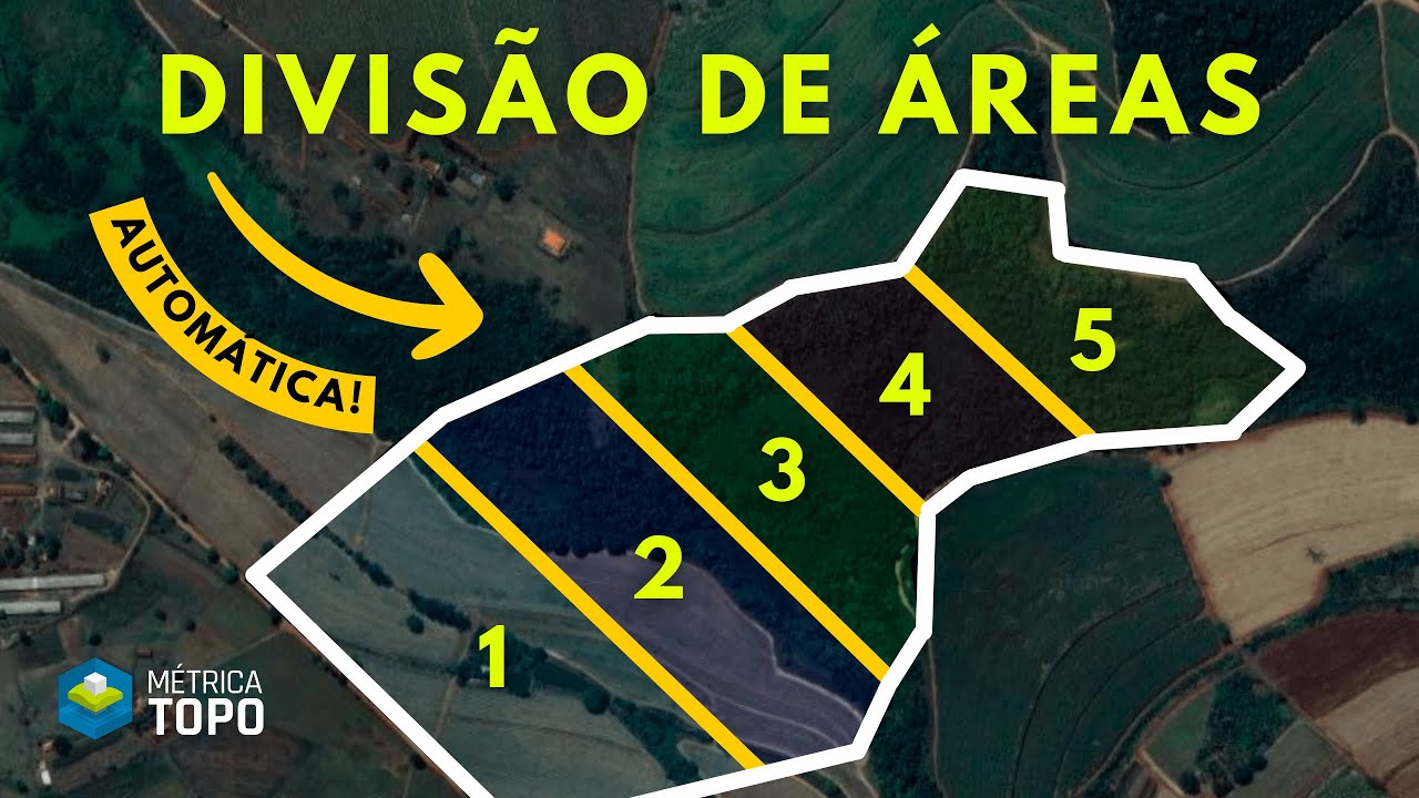 Como DIVIDIR ÁREAS e GERAR o arquivo de LOCAÇÃO no MÉTRICA TOPO - YouTube