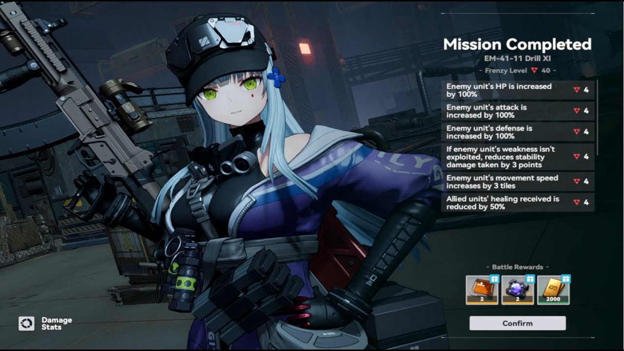 Girls Frontline 2: Exilium - Expansion Drill Ex | EM-41-11 (Frenzy 40 ...