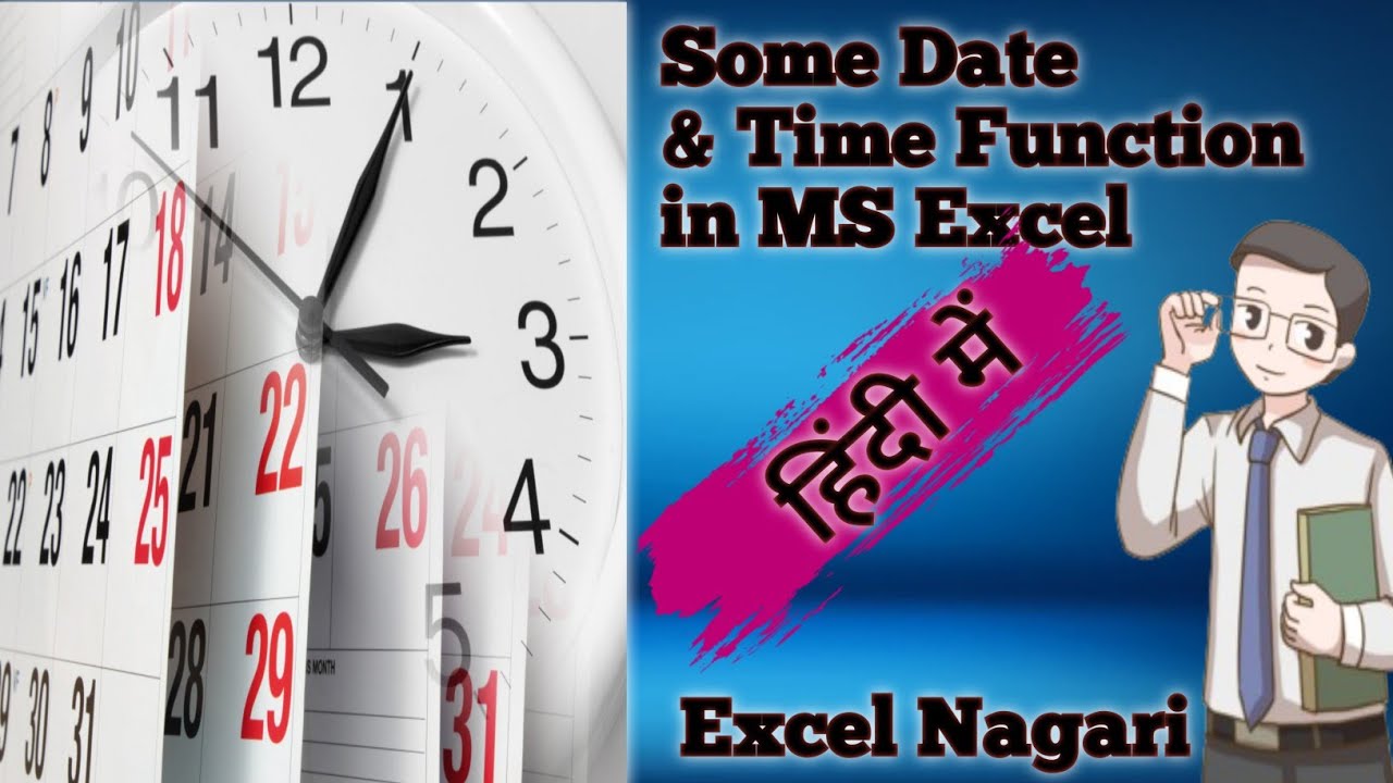 Some Date & Time Function || Today-Now-Text-Hour-Minute-Second-Year-Month-Day-Int || #excel ...