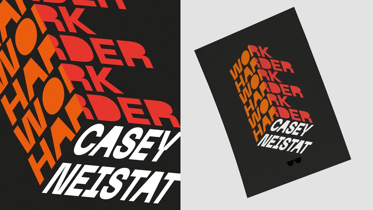 Creative Typography Poster Tutorial Adobe Illustrator 016 Youtube