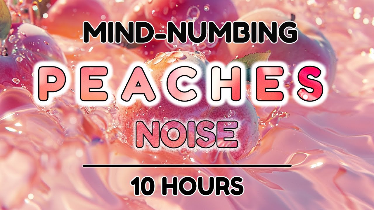 Mind-numbing peaches and water Noise | 10 Hours | BLACK SCREEN | Study ...