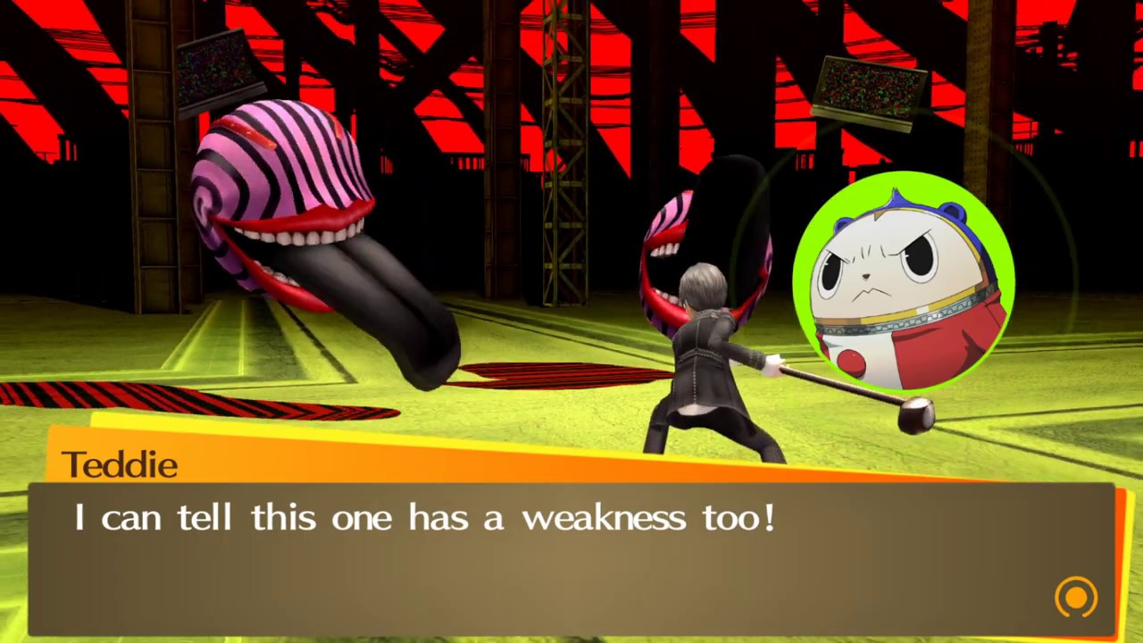 Persona 4 Golden (PC) - First Battle - YouTube