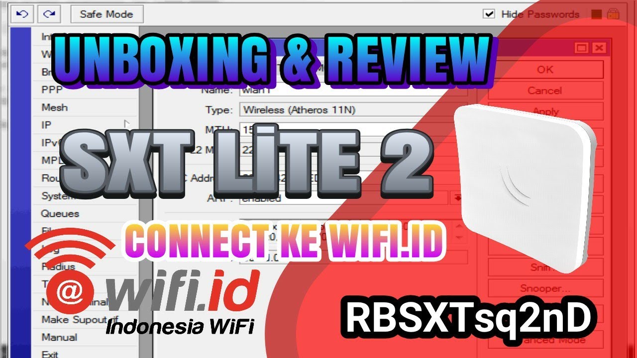 Unboxing dan review Rb sxt lite2 konek ke wifi.id - YouTube