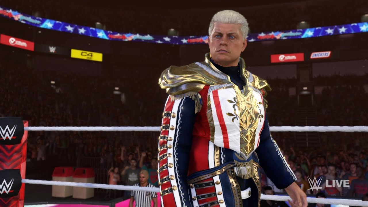 WWE 2K23 Seth "Freakin" Rollins vs. Cody Rhodes World Heavyweight Title Match Raw - YouTube