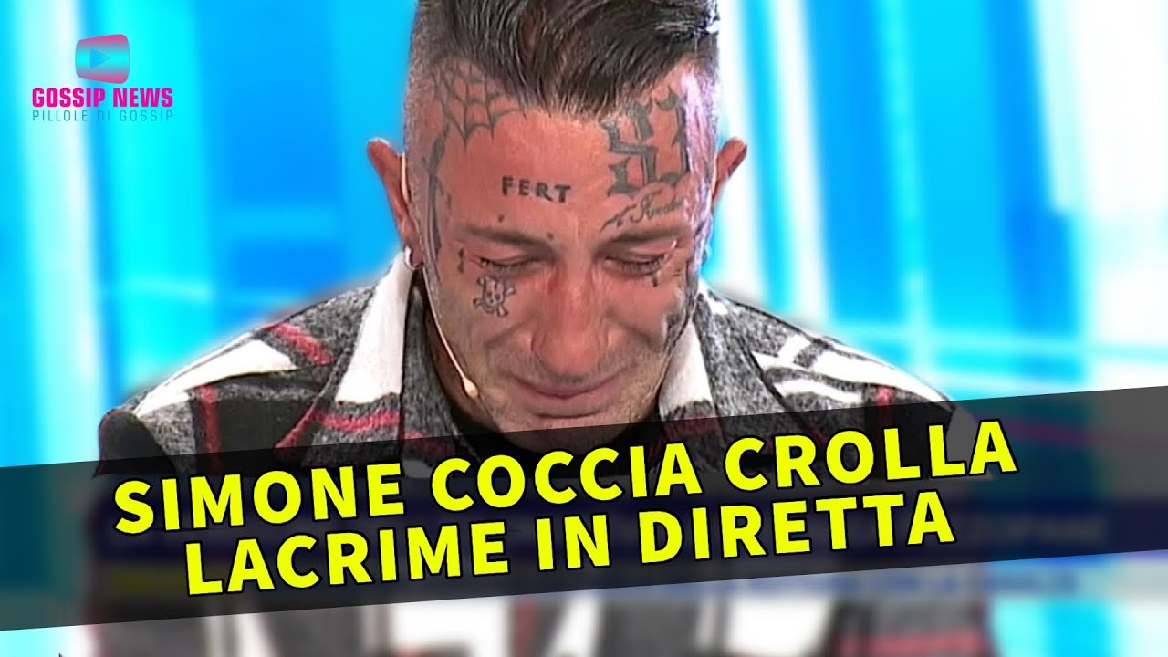 Simone Coccia Crolla: Lacrime in Diretta Tv! - YouTube