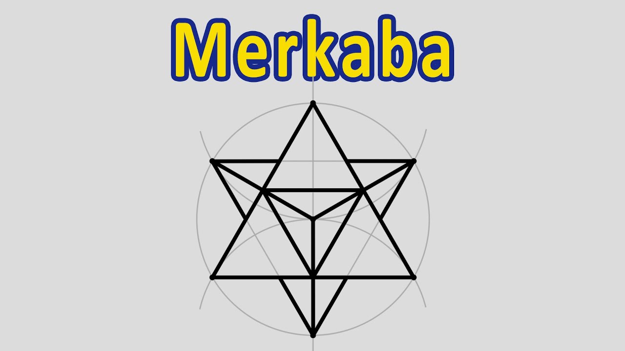 How To Draw Merkaba - Sacred Geometry - YouTube