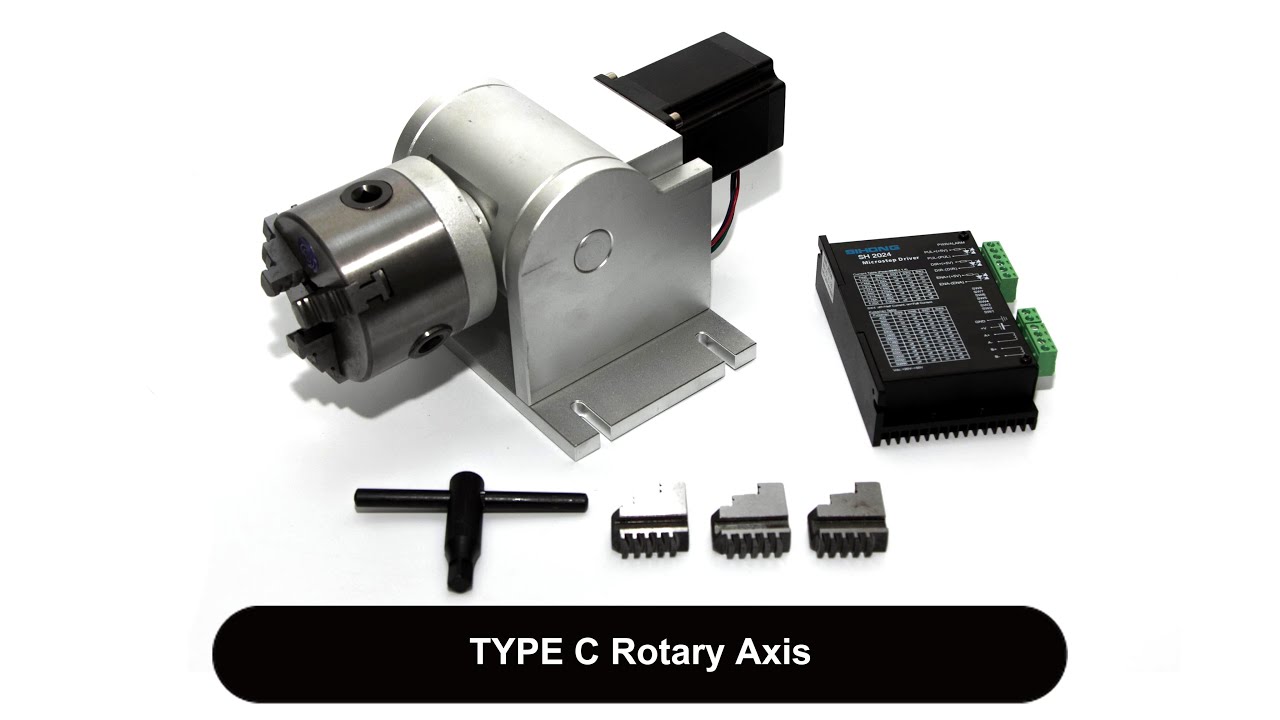 TYPE C Rotary Axis Fixture for Laser Marking Machine MASTER LASER - YouTube