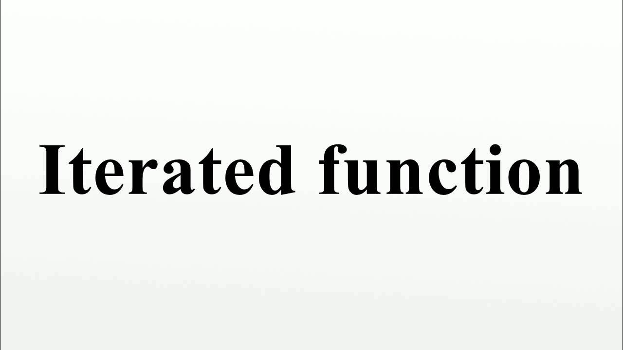 Iterated function - YouTube