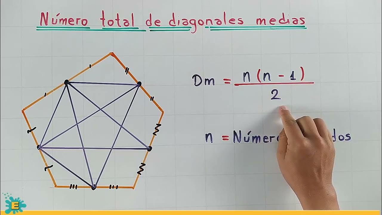 Número total de diagonales medias de un polígono convexo - YouTube
