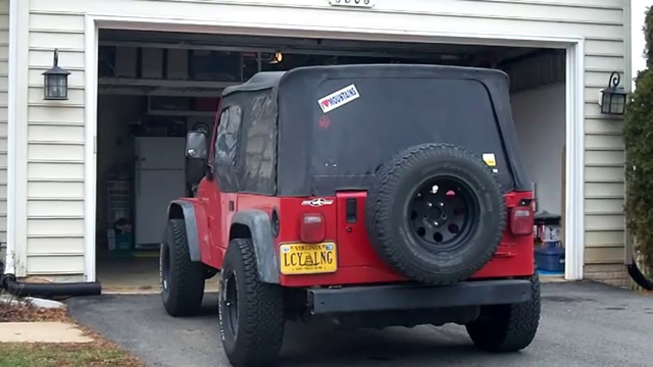 2002 Jeep TJ Flowmaster Super 44 exhaust - YouTube