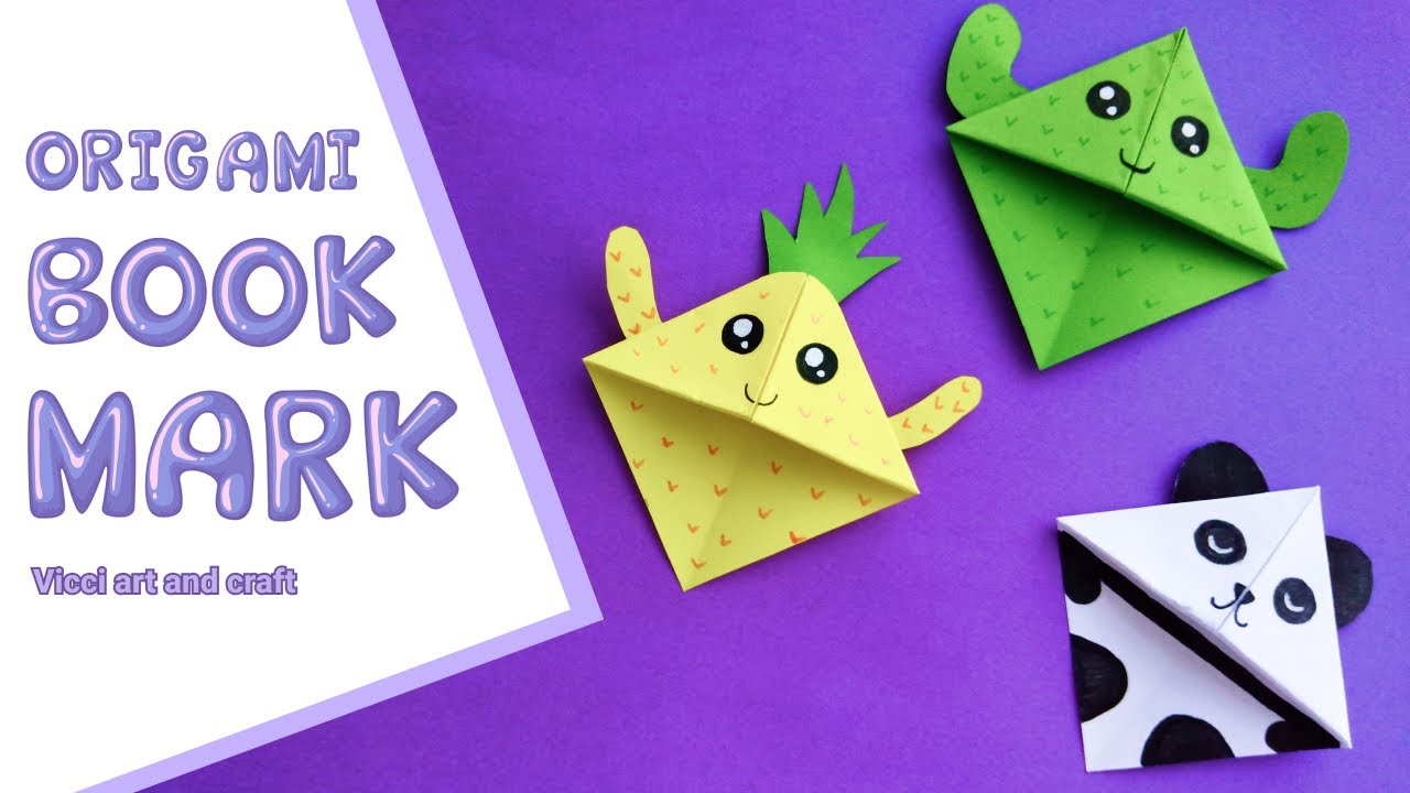 DIY BOOKMARKS from paper | DIY crafts for school | Origami bookmarks ...
